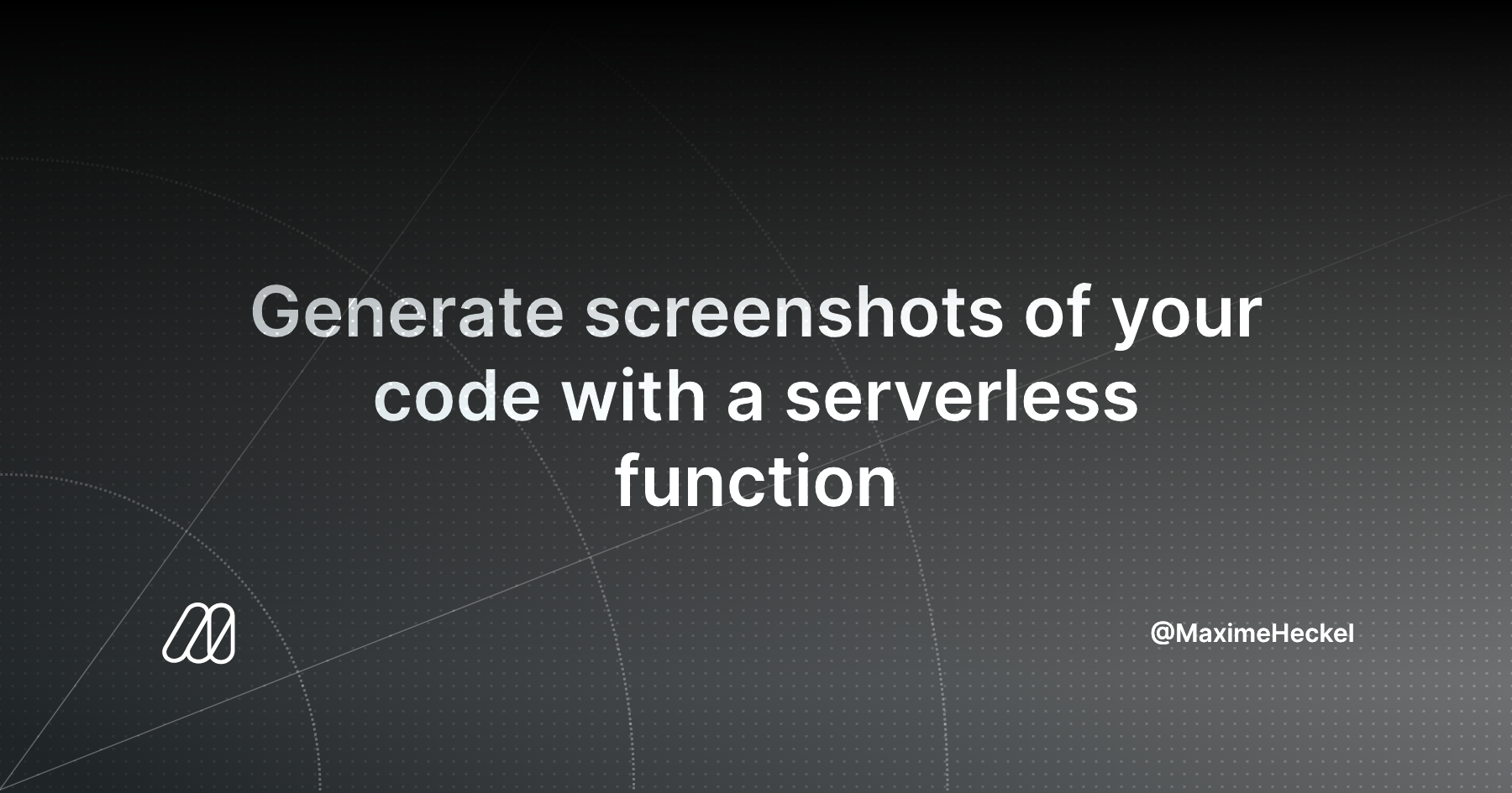 Generate screenshots of your code with a serverless function - Masahiro ...