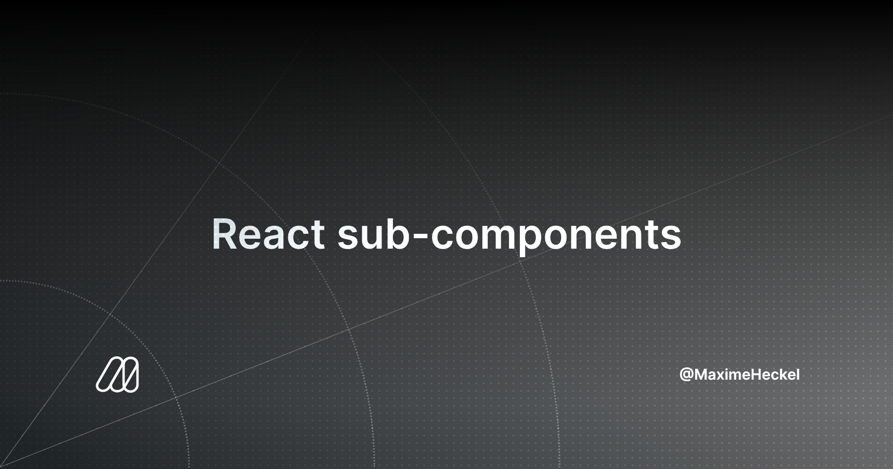 React sub-components - Masahiro's Blog